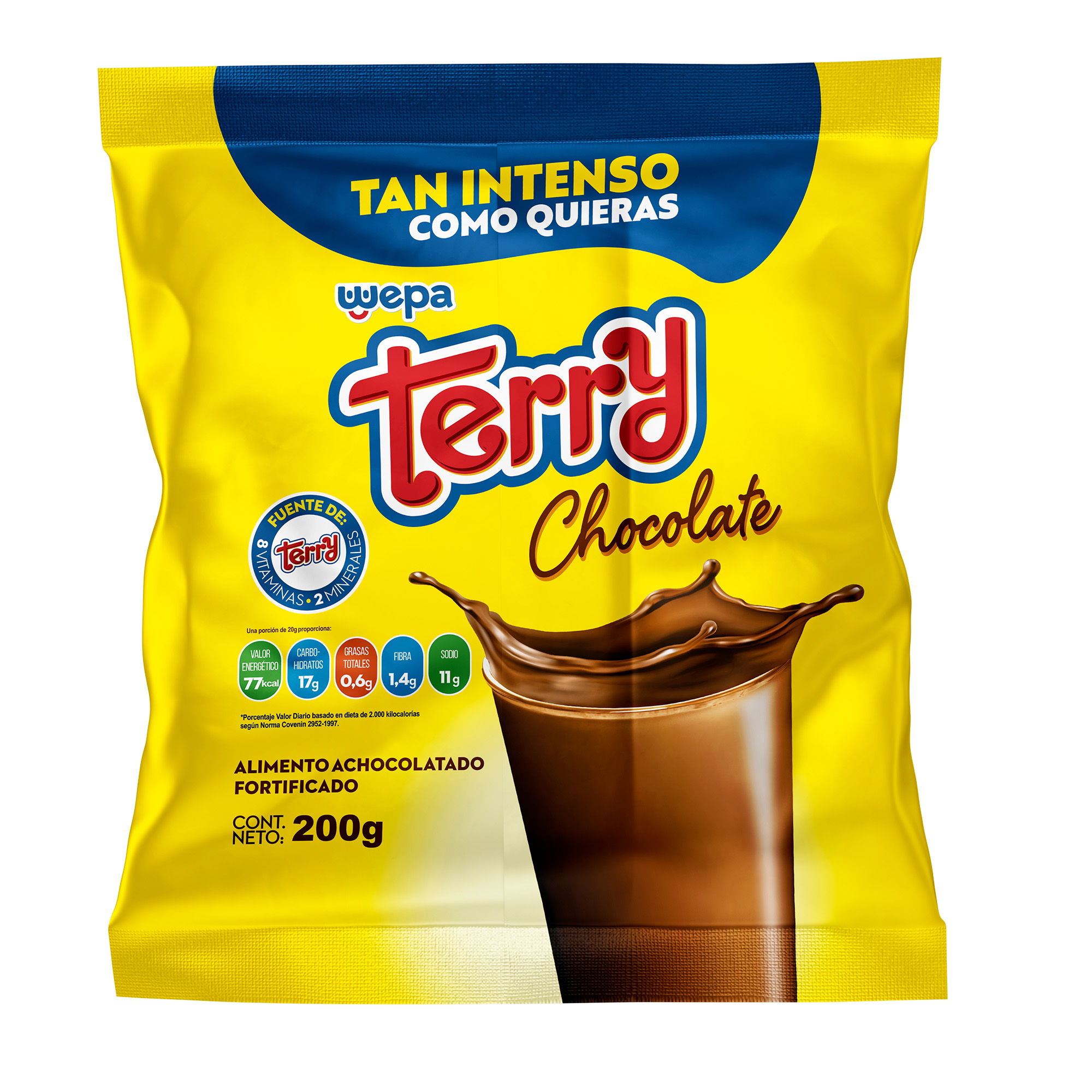 TERRY Alimento achocolatado en polvo - Bolsa 200g - Wepa Foods